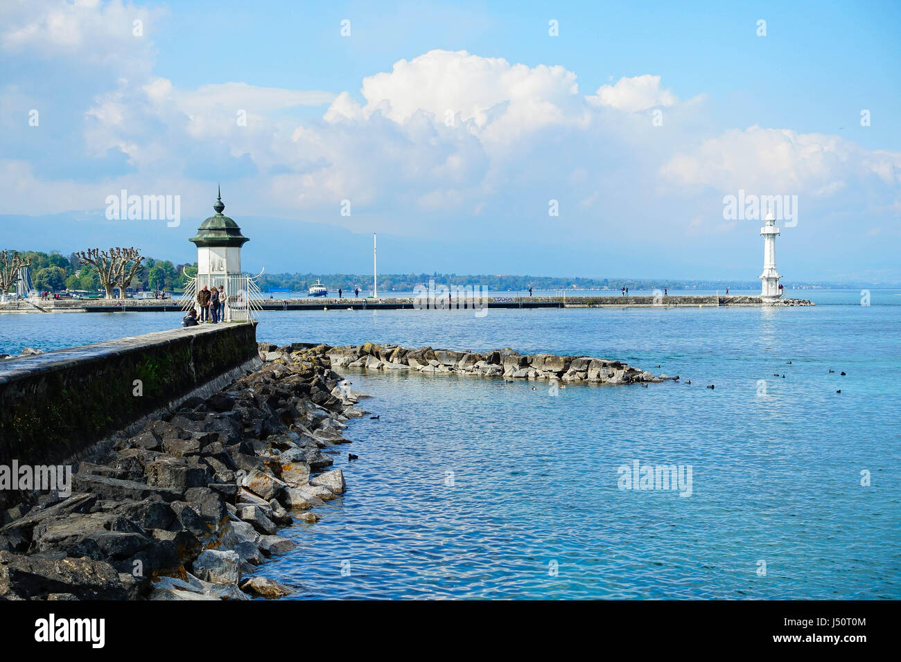 Geneva Lake， the great water Stock Photo - Alamy