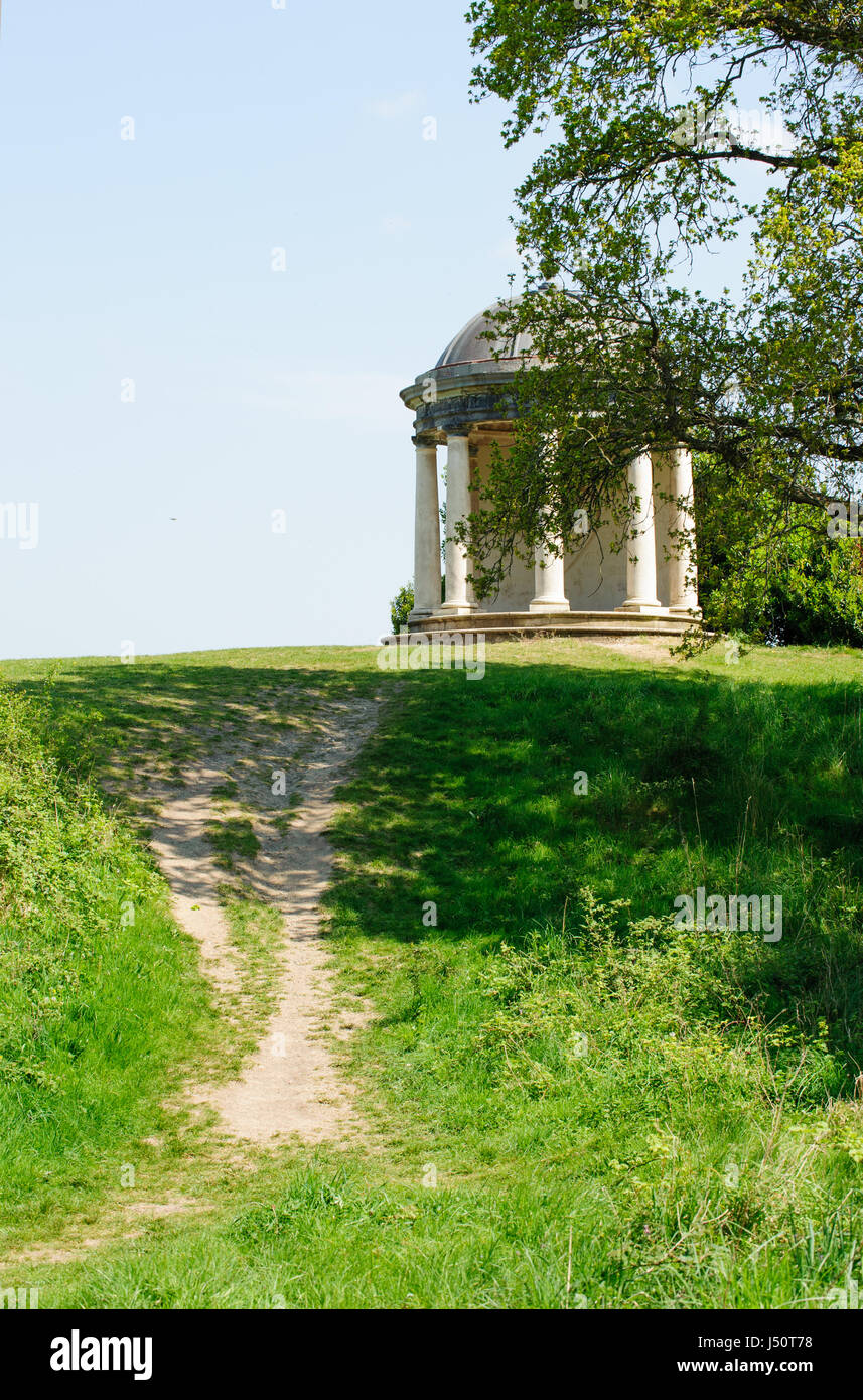 Beautiful view on rotunda in the park on a summer time Stock Photo - Alamy