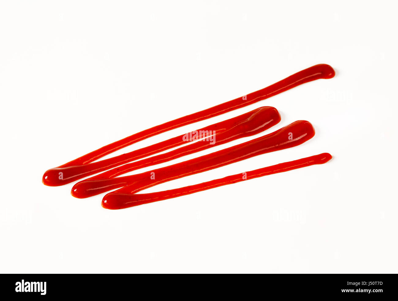 strawberry sauce drizzle on white background Stock Photo - Alamy