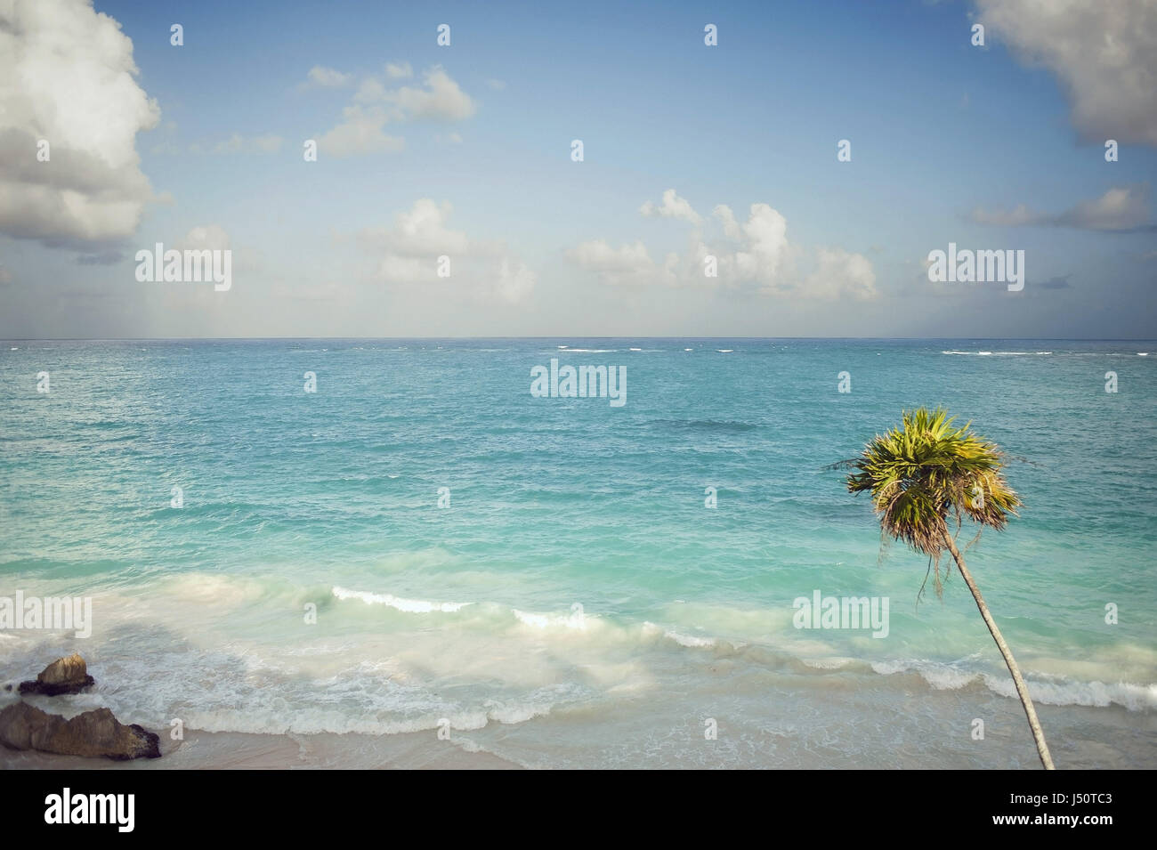 mexican ocean landscape Tulum Stock Photo - Alamy