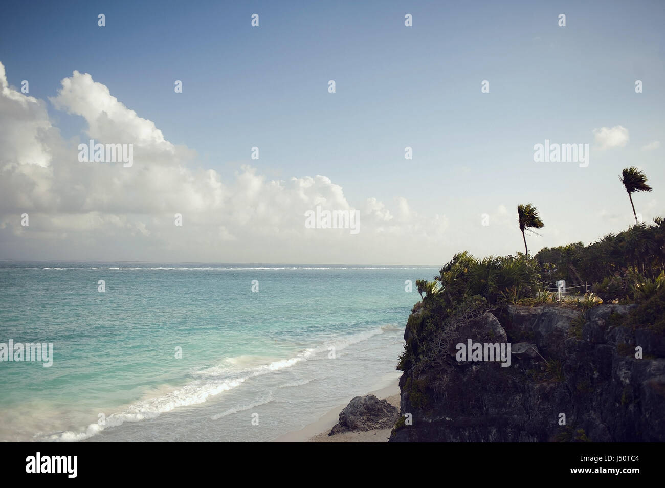 mexican ocean landscape Tulum Stock Photo - Alamy