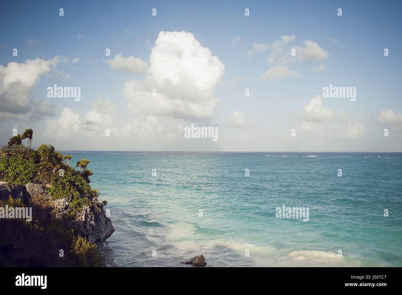 mexican ocean landscape Tulum Stock Photo - Alamy