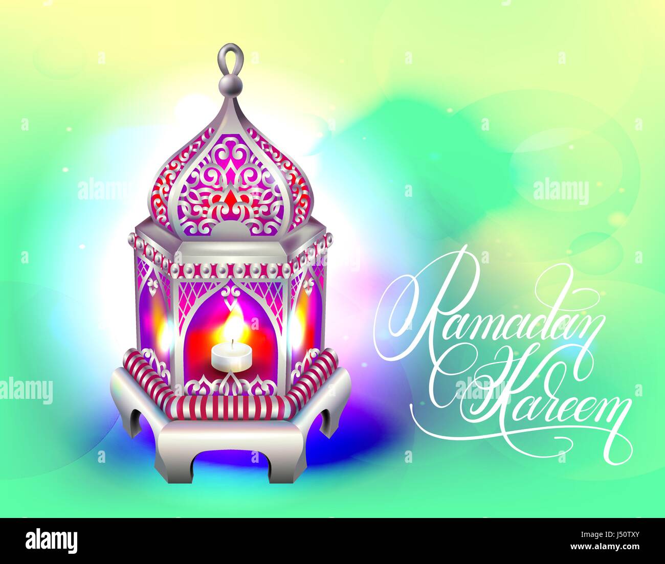 Elegant green ramadan islamic background Stock Vector Images - Alamy