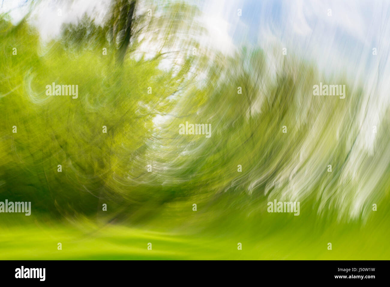 blurred motion spring landscape background Stock Photo - Alamy
