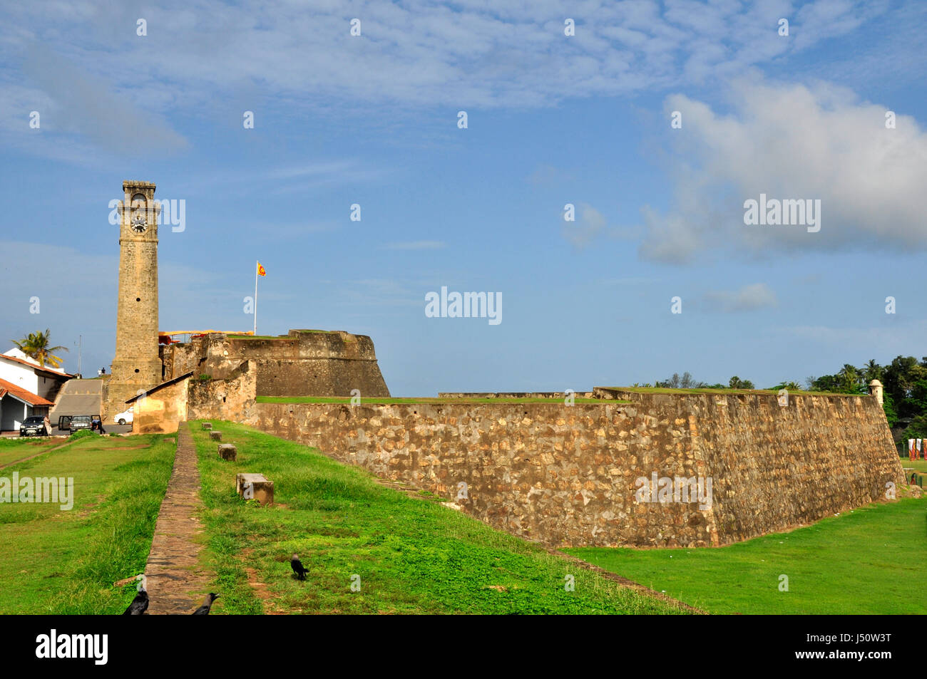 Part of the walled in fort built by Portuguese in 1588, and later ...