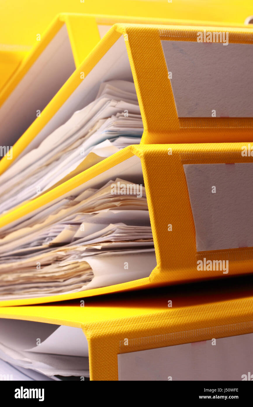 folders and pack of documents Stock Photo - Alamy