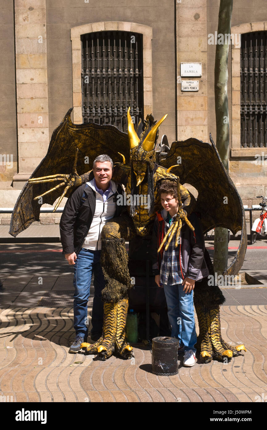 Mime artist with boy hi-res stock photography and images - Alamy