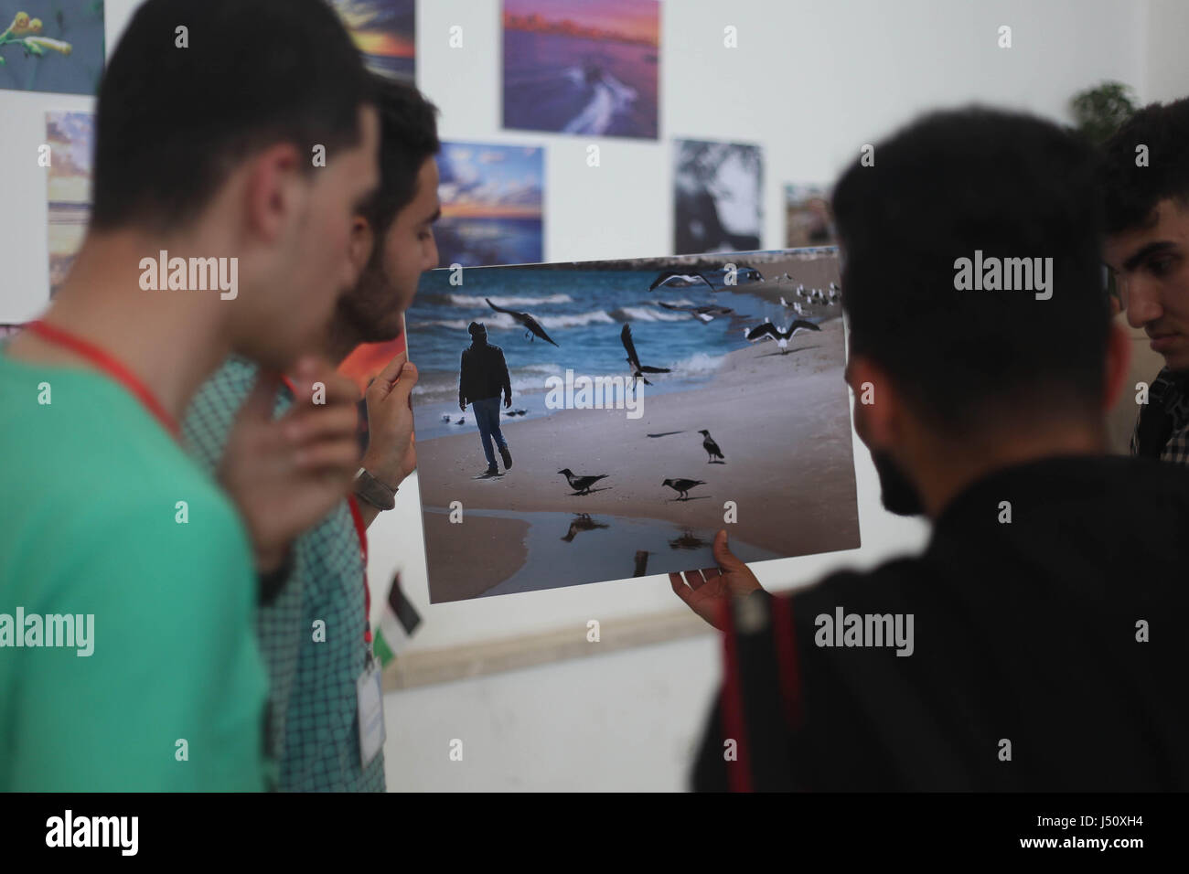 Gaza City, West Bank. 15th May, 2017. A group of Palestinian ...