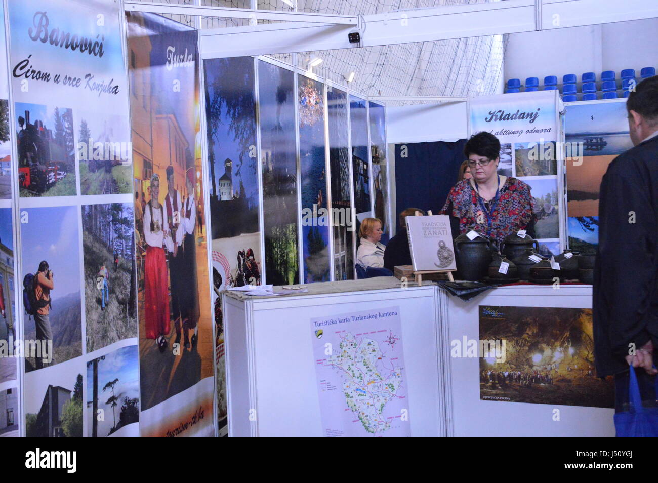 Exhibiting at the fair Stock Photo - Alamy