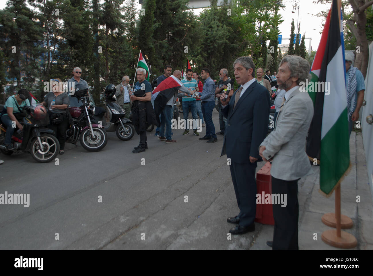 Motorcycle riders organized "Nakba Day" ride to support the people of ...