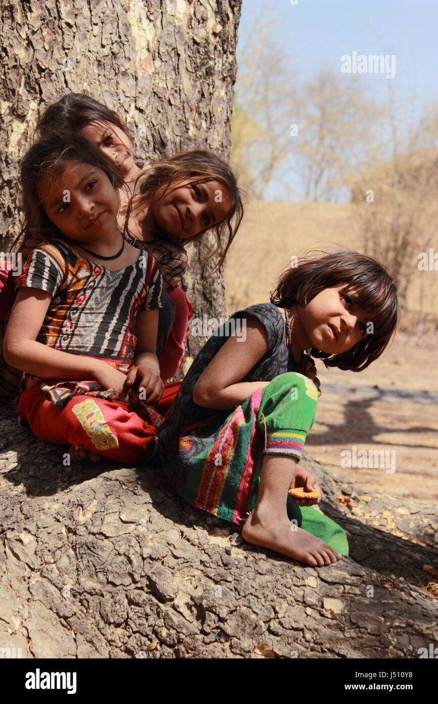 Rural tribal children. Gujarat, India Stock Photo - Alamy
