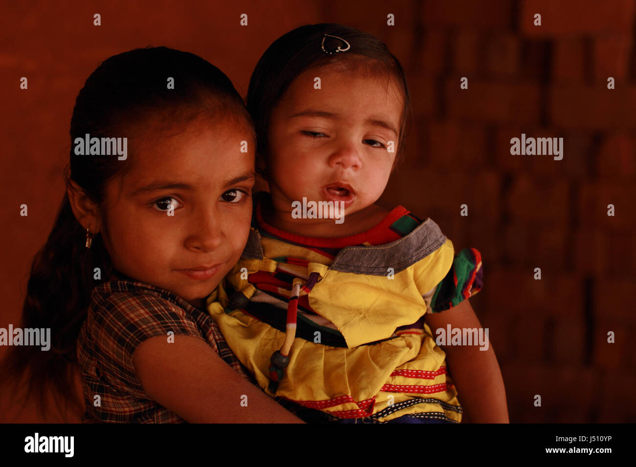 Rural tribal children. Gujarat, India Stock Photo - Alamy