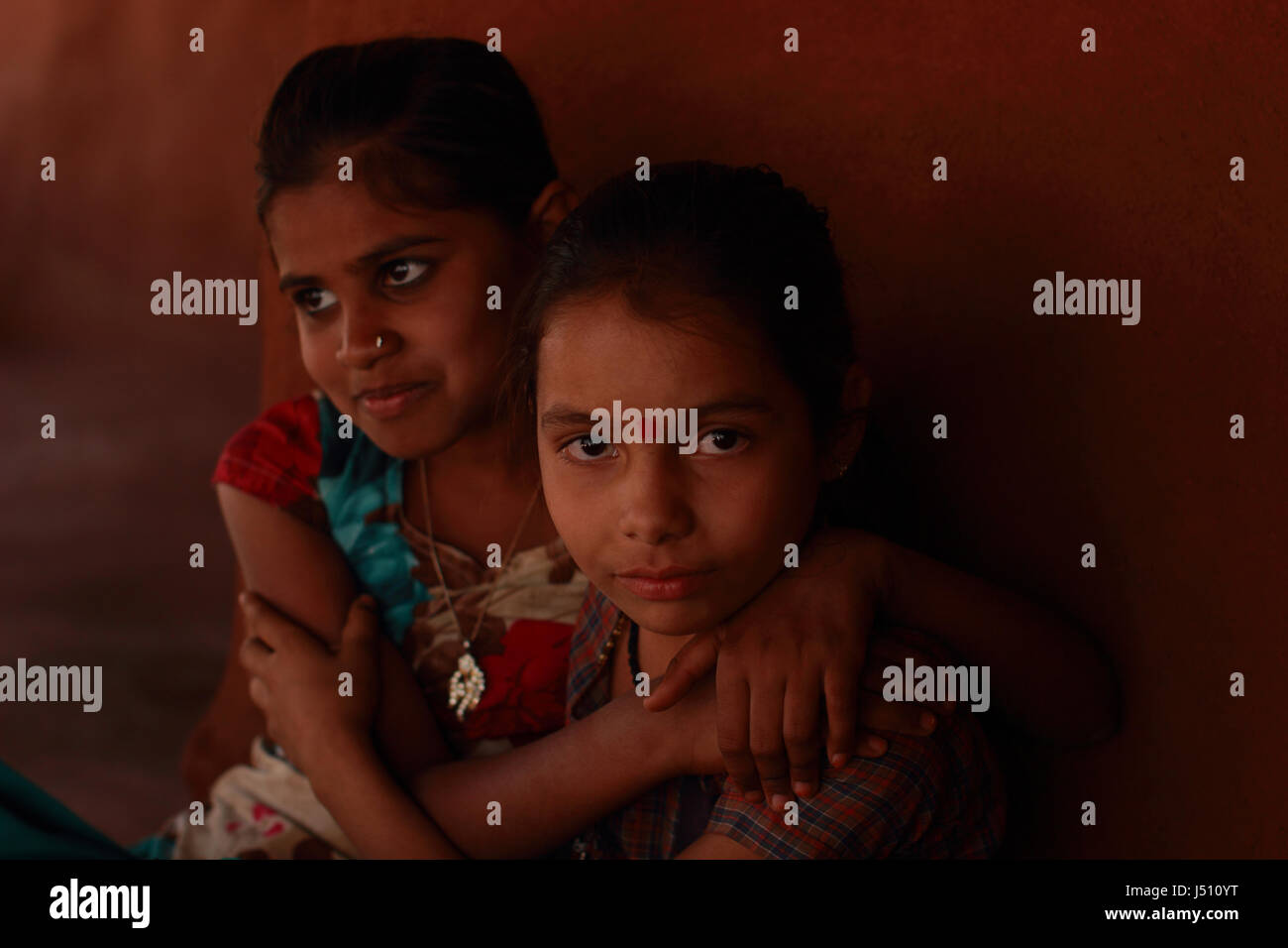 Rural tribal children. Gujarat, India Stock Photo - Alamy