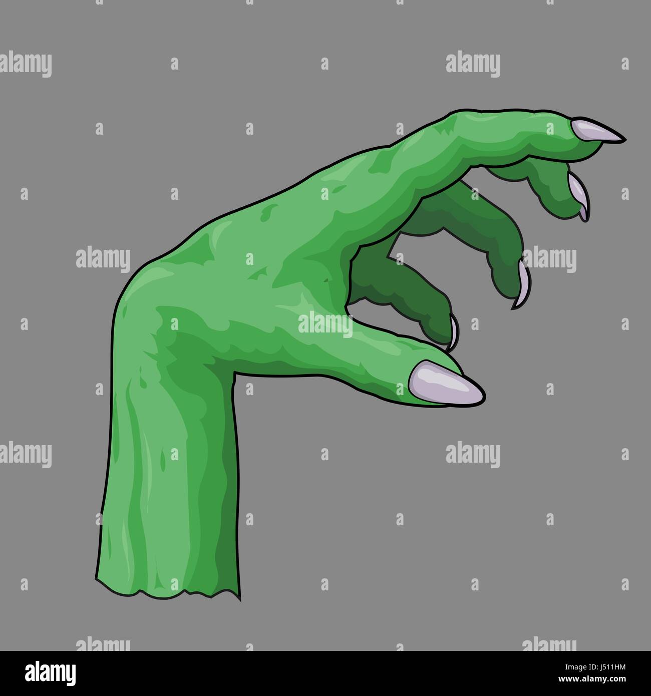 illustration of a zombie hand Stock Vector Image & Art - Alamy