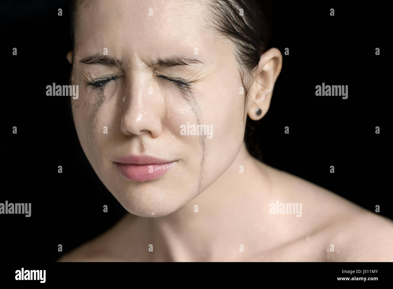 Woman wet skin hi-res stock photography and images - Alamy
