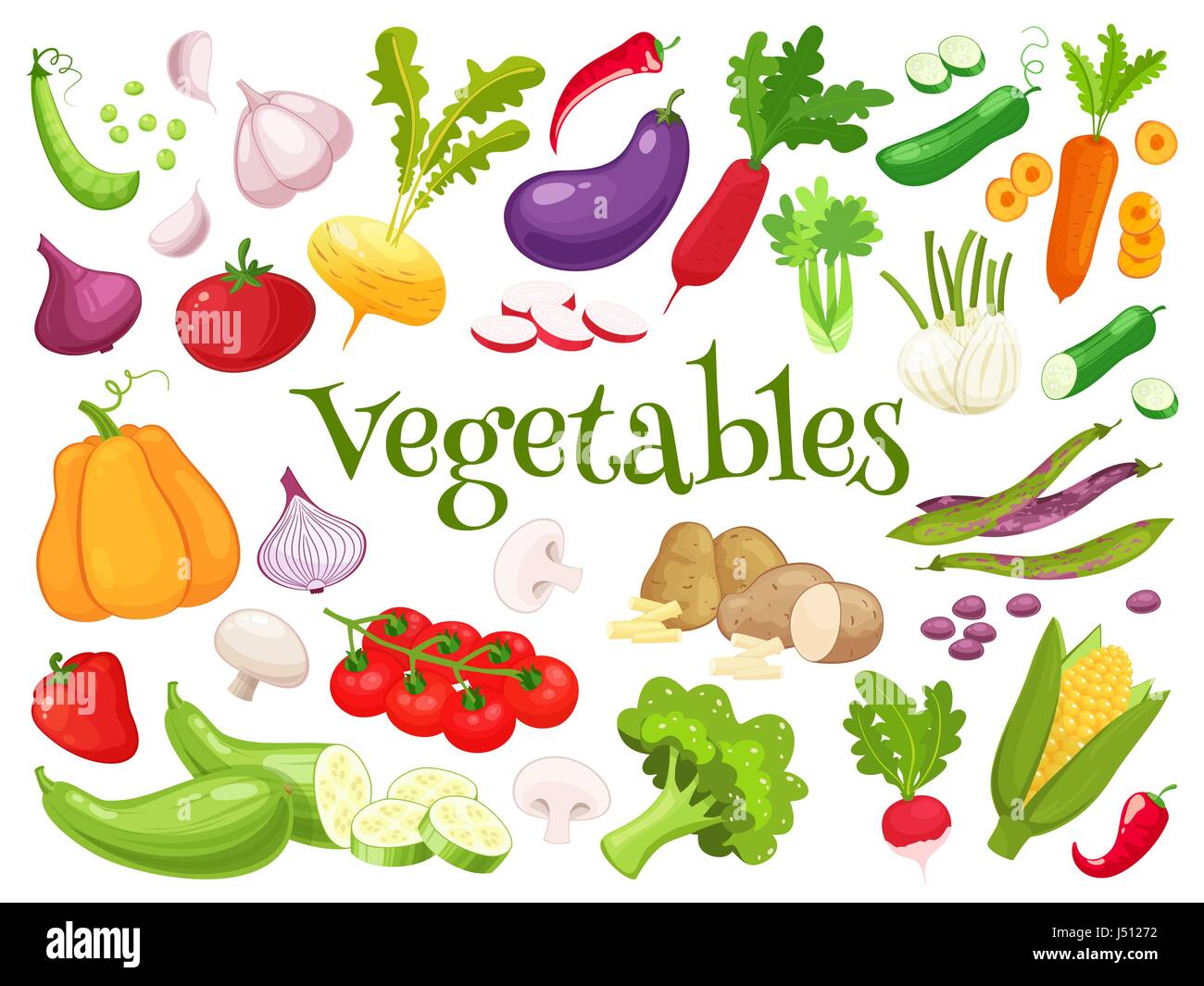 Vegetable illustration Stock Vector Images - Alamy