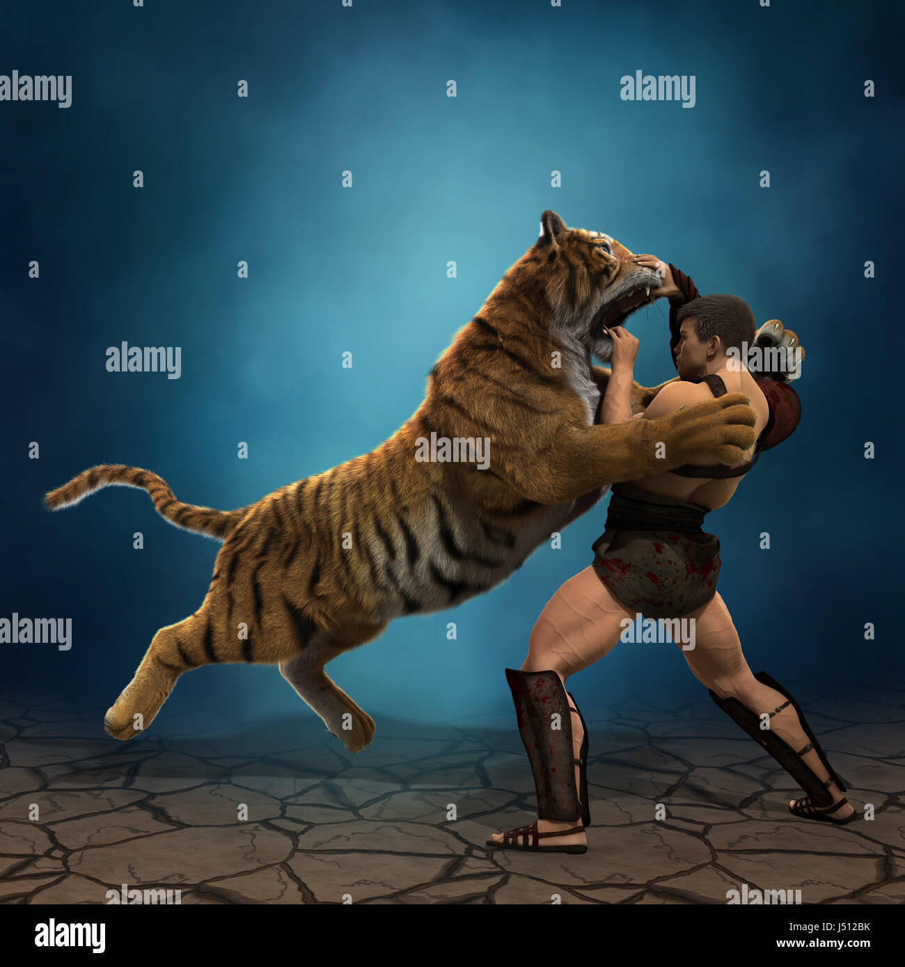 Gladiator Fight Animal Stock Photos & Gladiator Fight Animal Stock ...