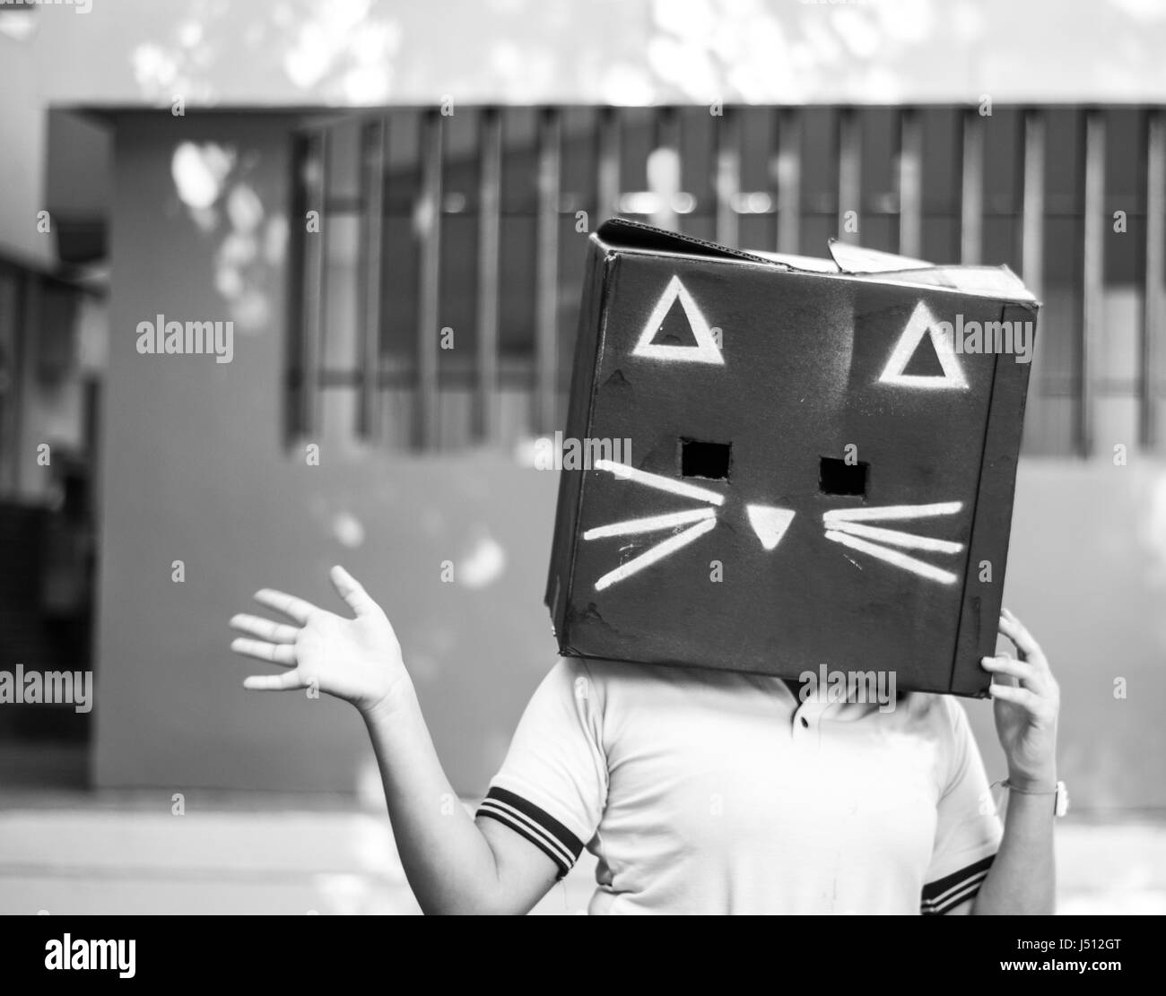 Box mask Black and White Stock Photos & Images - Alamy