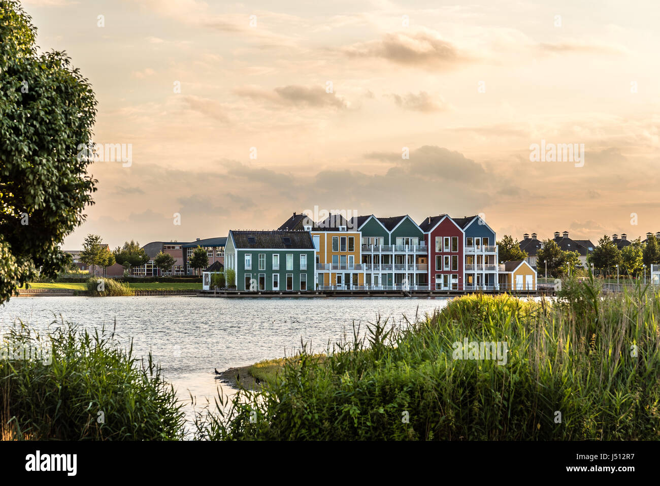 Colorful row houses in houten hi-res stock photography and images - Alamy