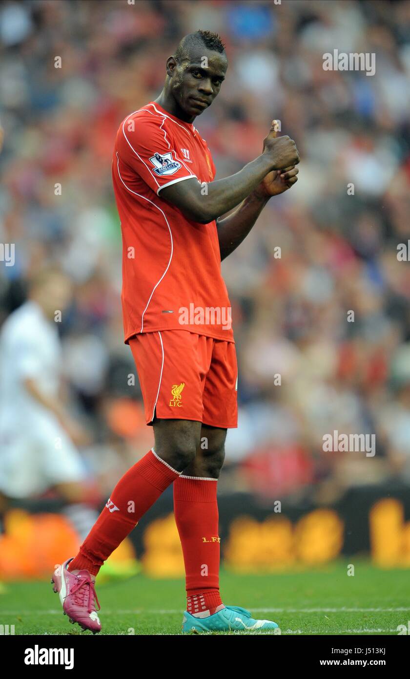 MARIO BALOTELLI LIVERPOOL FC ANFIELD LIVERPOOL ENGLAND 13 September ...