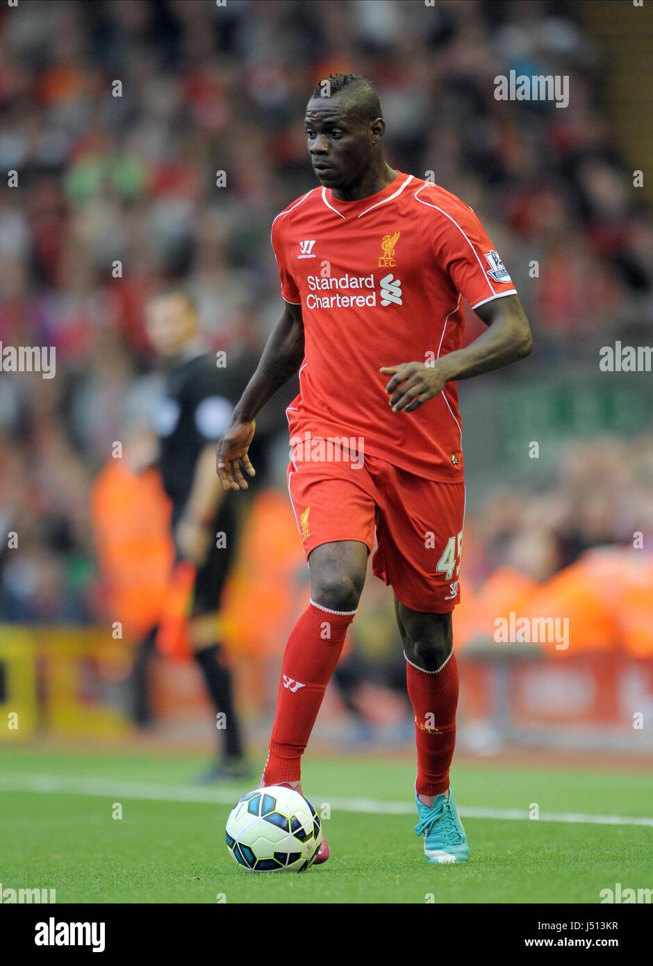 MARIO BALOTELLI LIVERPOOL FC ANFIELD LIVERPOOL ENGLAND 13 September ...