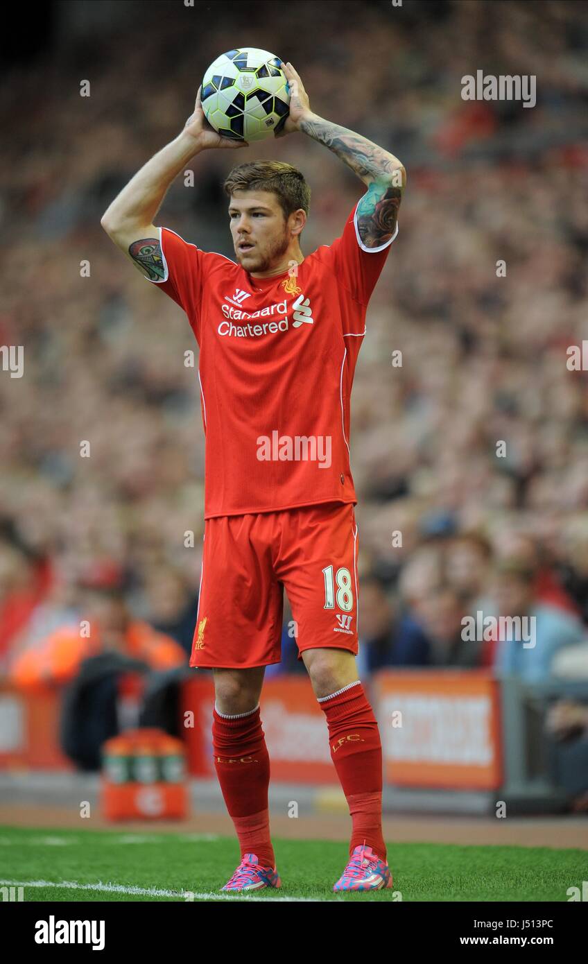 ALBERTO MORENO LIVERPOOL FC LIVERPOOL FC ANFIELD LIVERPOOL ENGLAND 13 ...