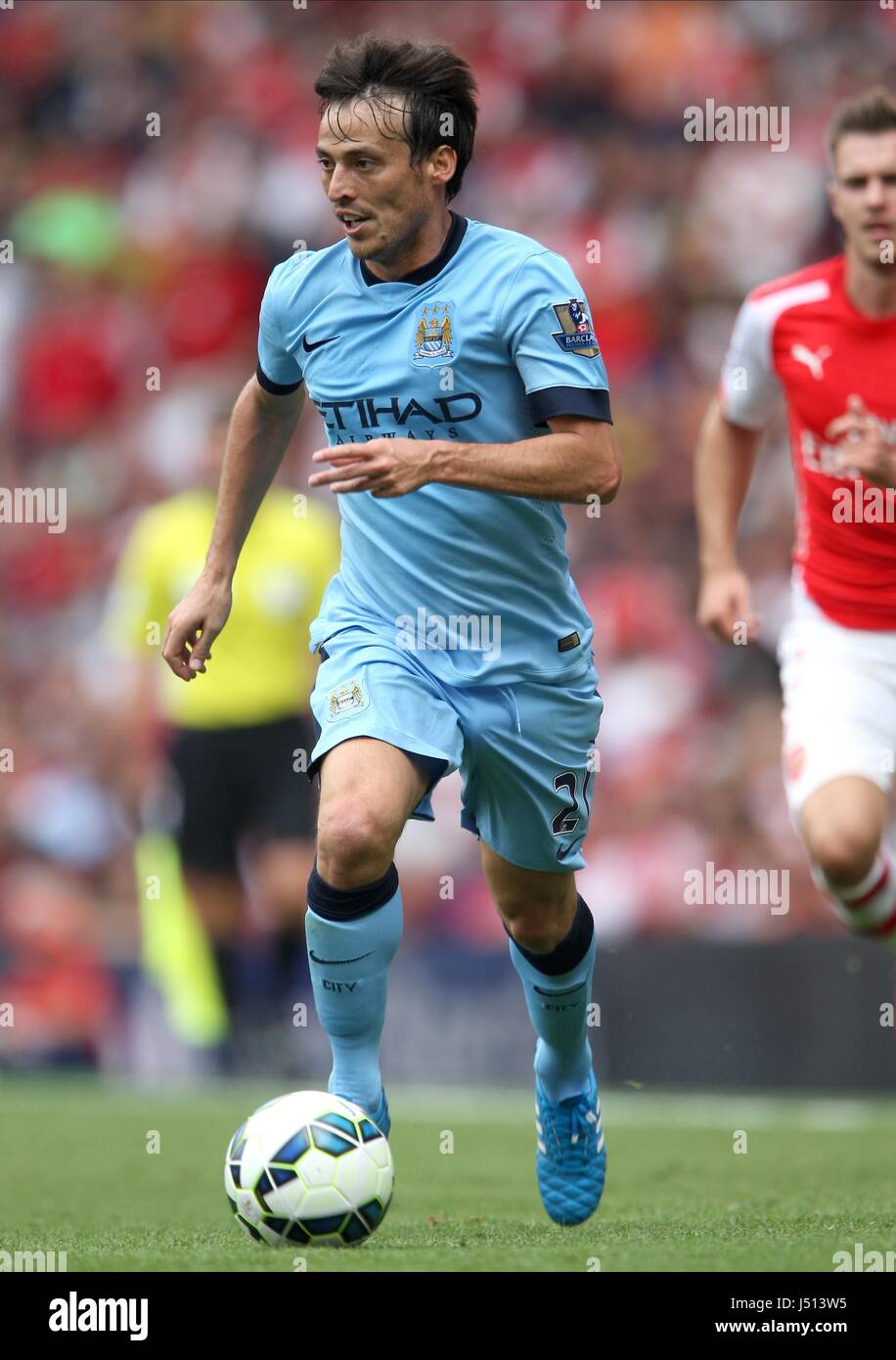 DAVID SILVA MANCHESTER CITY FC MANCHESTER CITY FC EMIRATES STADIUM ...
