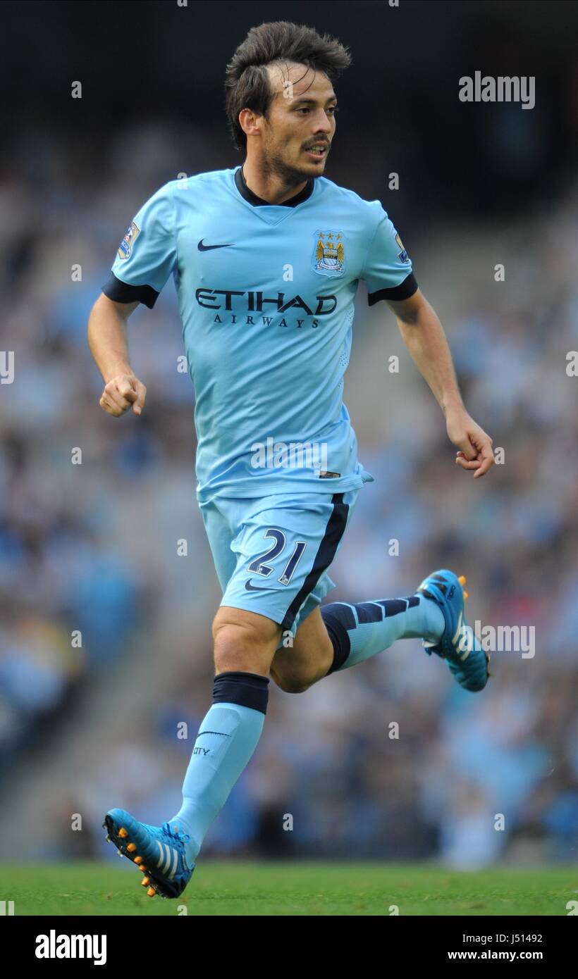 DAVID SILVA MANCHESTER CITY FC MANCHESTER CITY FC ETIHAD STADIUM ...