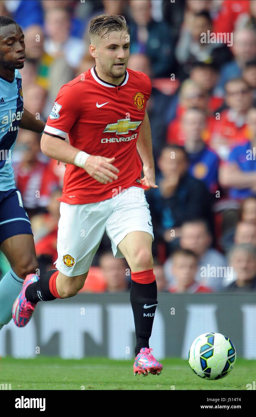 LUKE SHAW MANCHESTER UNITED FC MANCHESTER UNITED FC OLD TRAFFORD ...