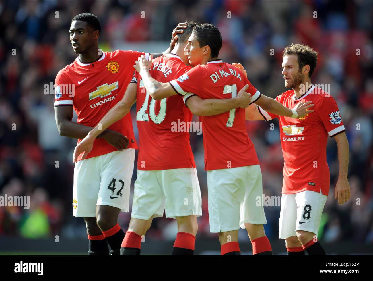 TYLER BLACKETT ROBIN VAN PERS MANCHESTER UNITED FC V EVERTON OLD ...