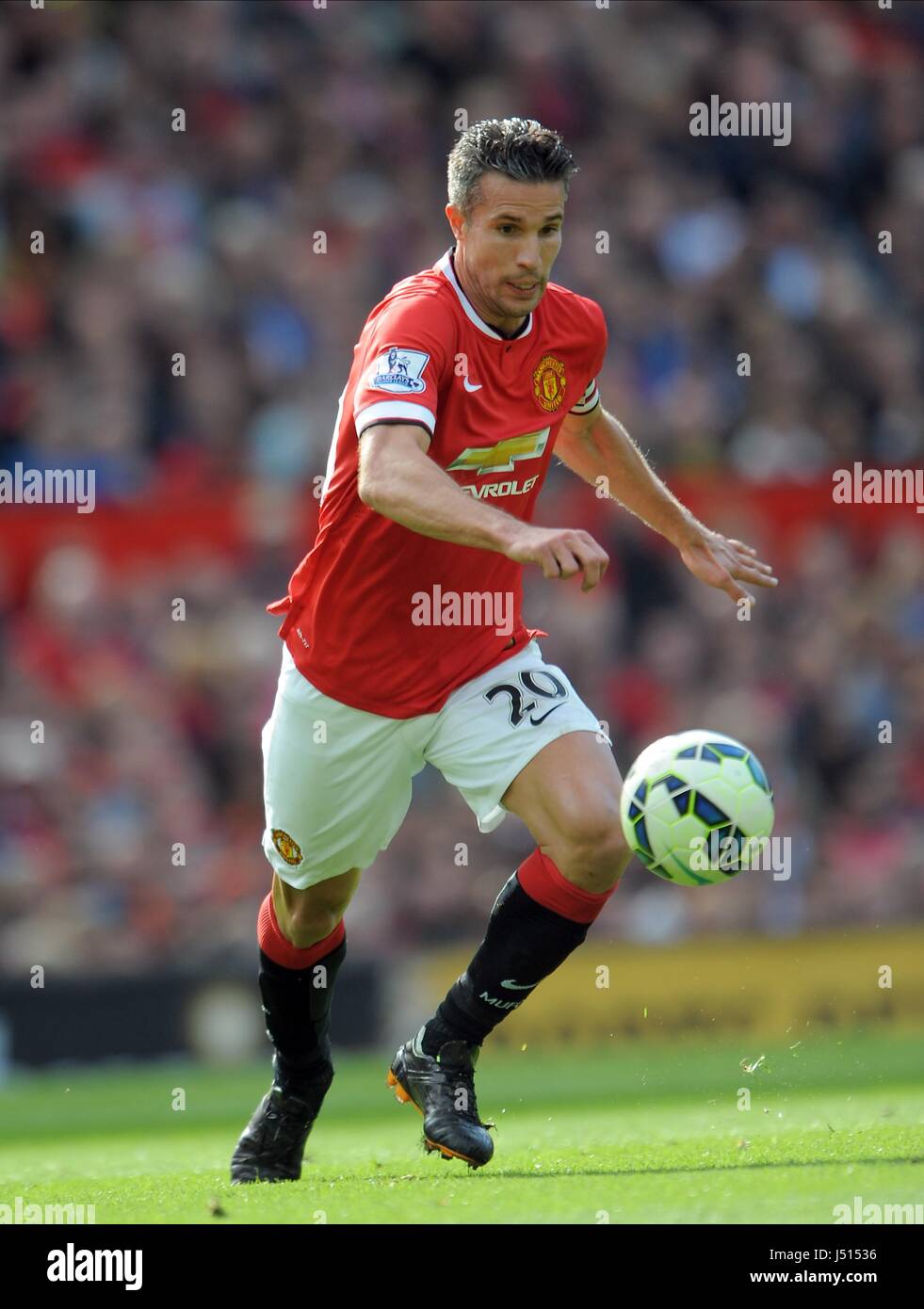 ROBIN VAN PERSIE MANCHESTER UNITED FC OLD TRAFFORD MANCHESTER ENGLAND ...
