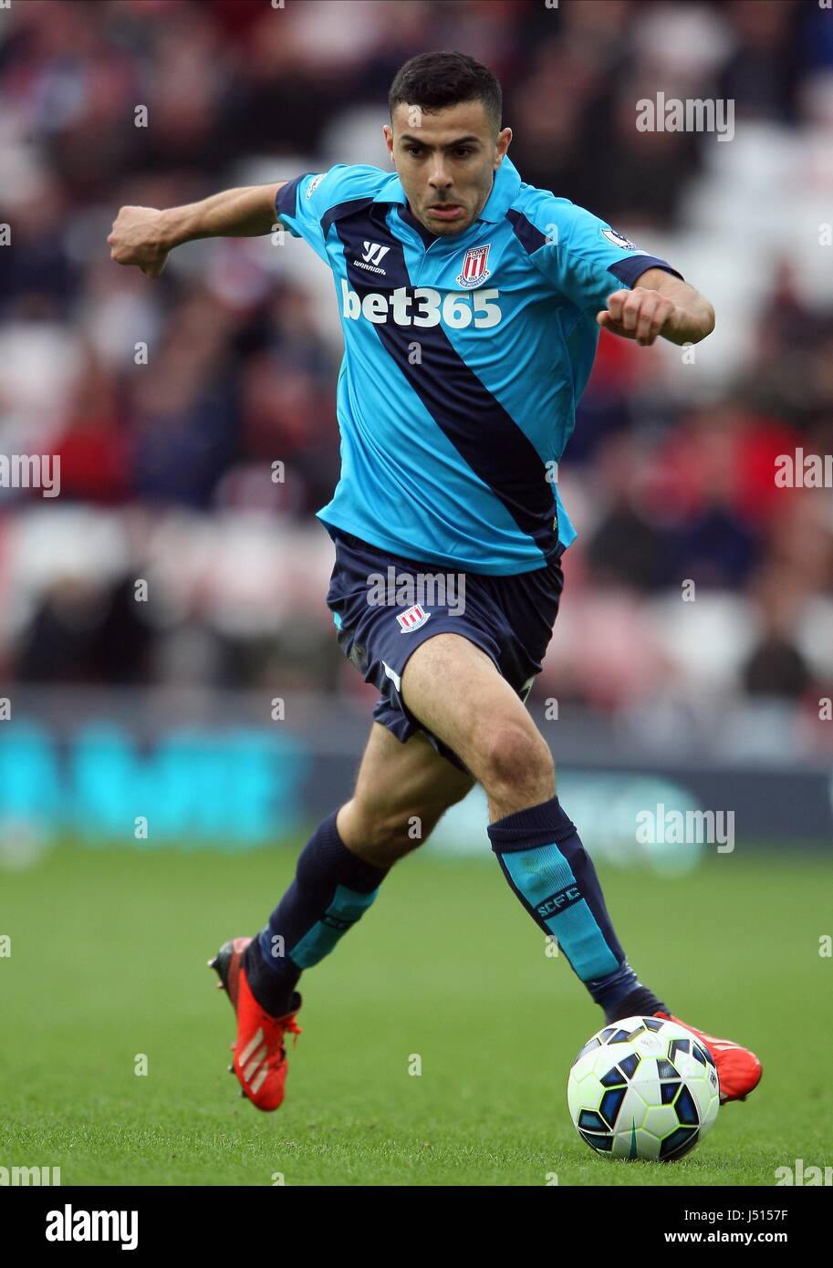OUSSAMA ASSAIDI STOKE CITY FC STOKE CITY FC STADIUM OF LIGHT SUNDERLAND ...