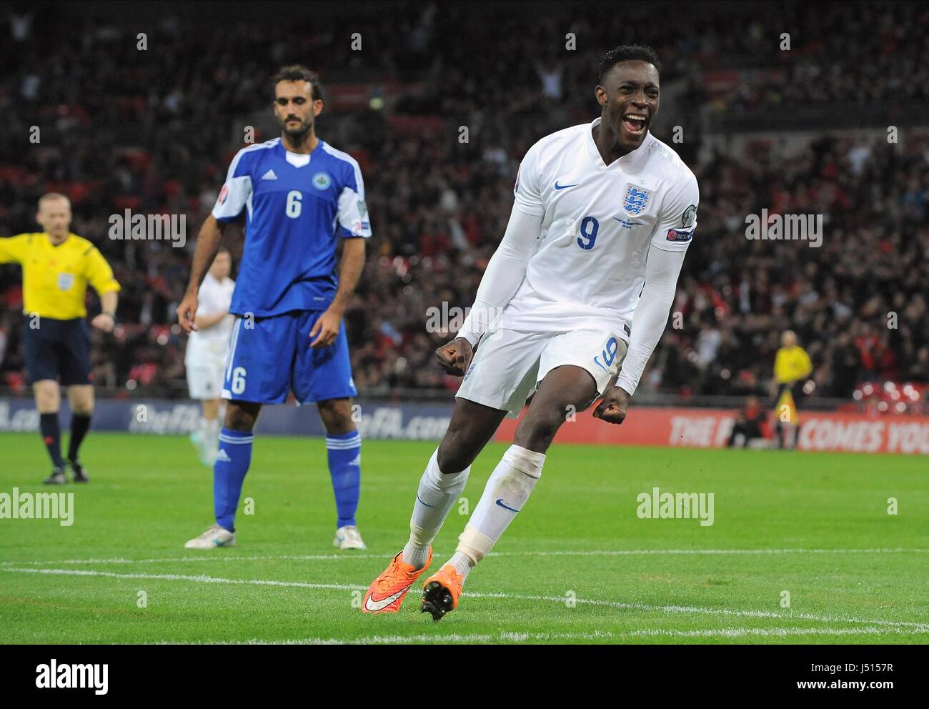 DANIEL WELBECK SCORES ENGLAND V SAN MARINO WEMBLEY STADIUM LONDON ...