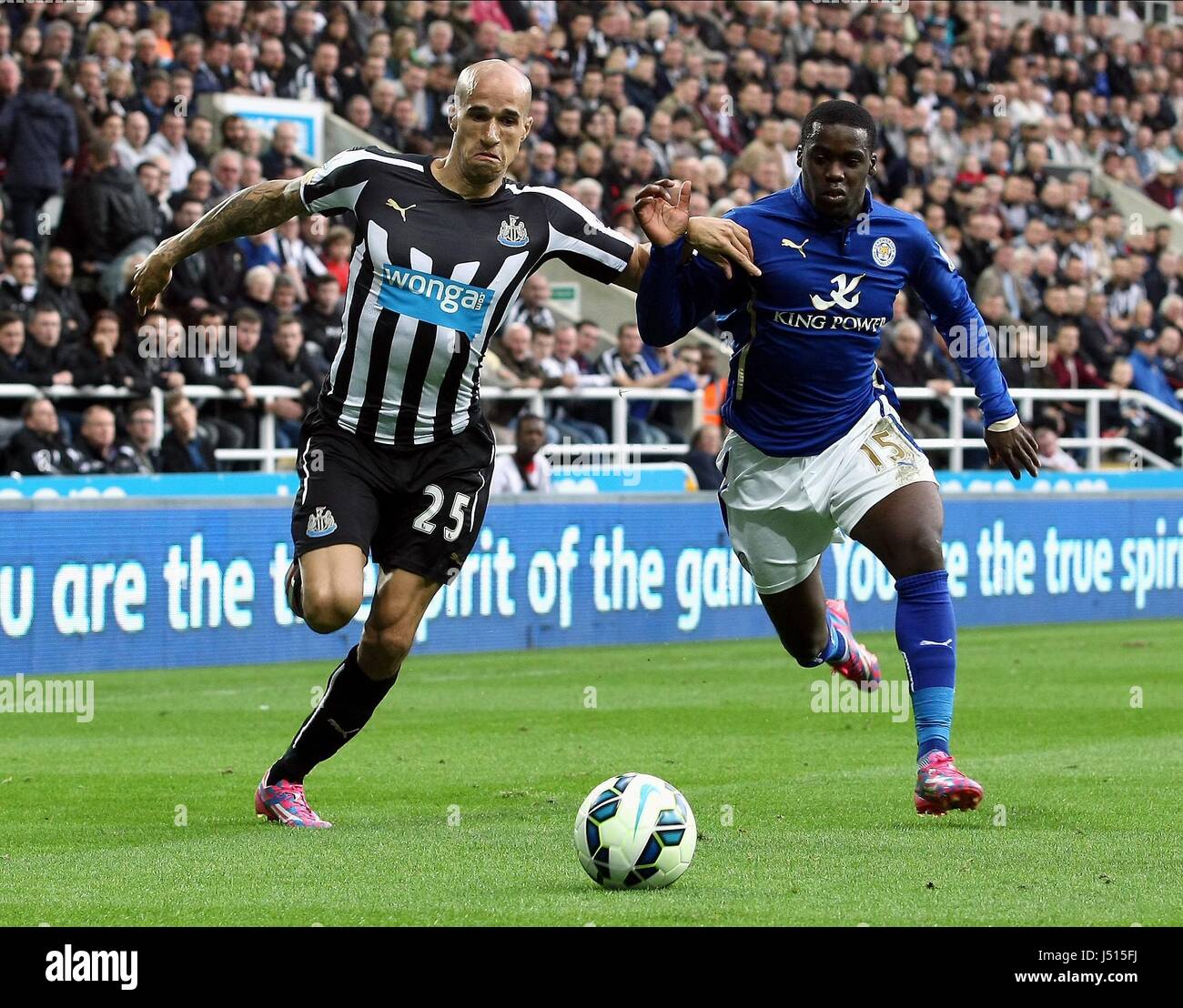 GABRIEL OBERTAN JEFF SCHLUPP NEWCASTLE UNITED V NEWCASTLE UNITED V ...