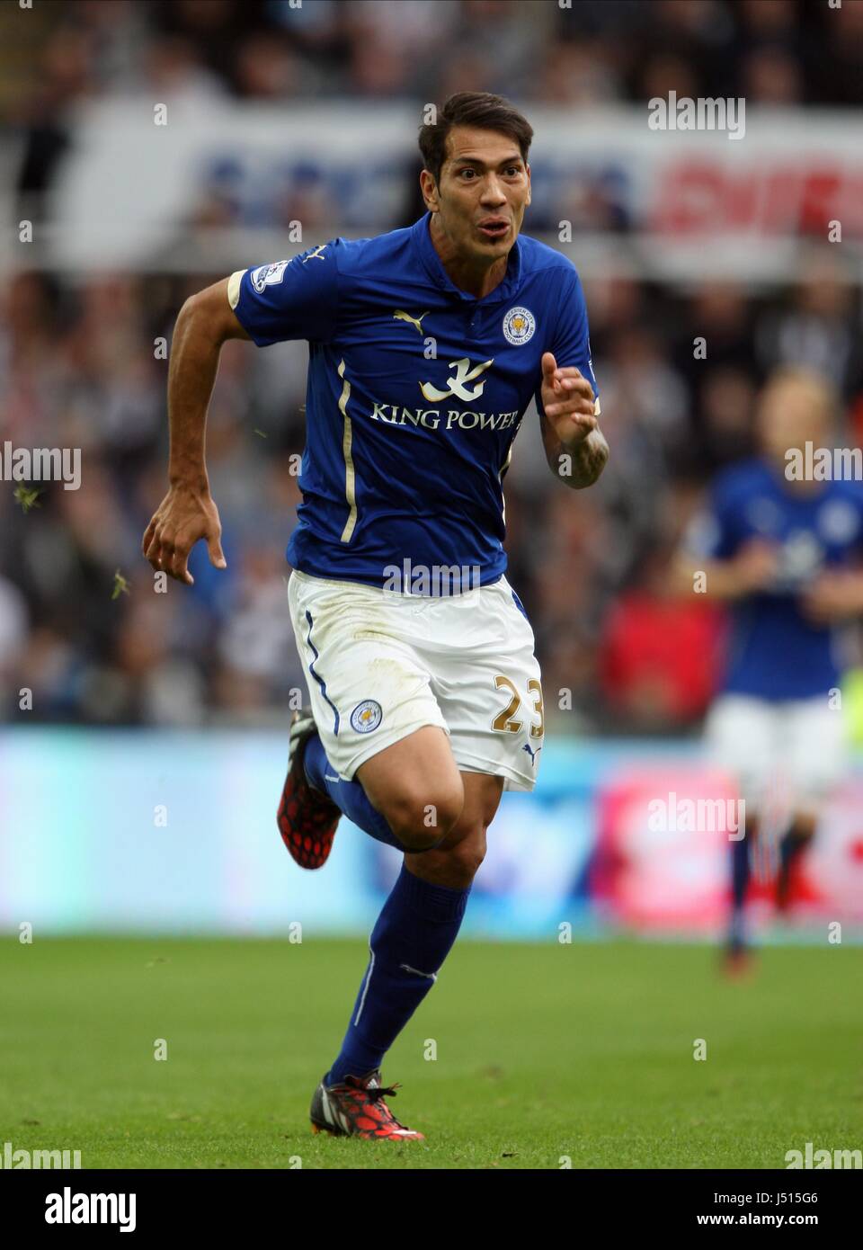 LEONARDO ULLOA LEICESTER CITY FC LEICESTER CITY FC ST JAMES PARK NEWCASTLE ENGLAND 18 October ...