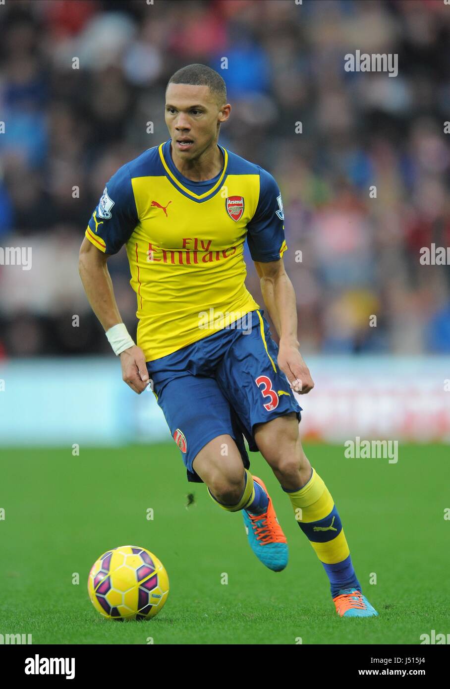 KIERAN GIBBS ARSENAL FC ARSENAL FC STADIUM OF LIGHT SUNDERLAND ENGLAND ...
