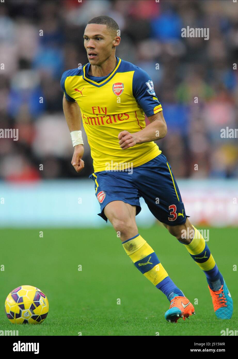 KIERAN GIBBS ARSENAL FC ARSENAL FC STADIUM OF LIGHT SUNDERLAND ENGLAND ...