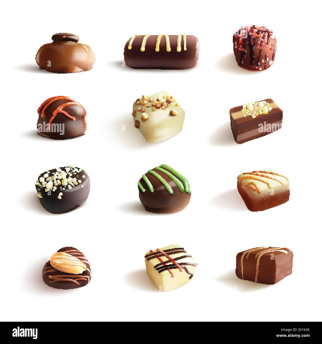 Praline truffle Stock Vector Images - Alamy