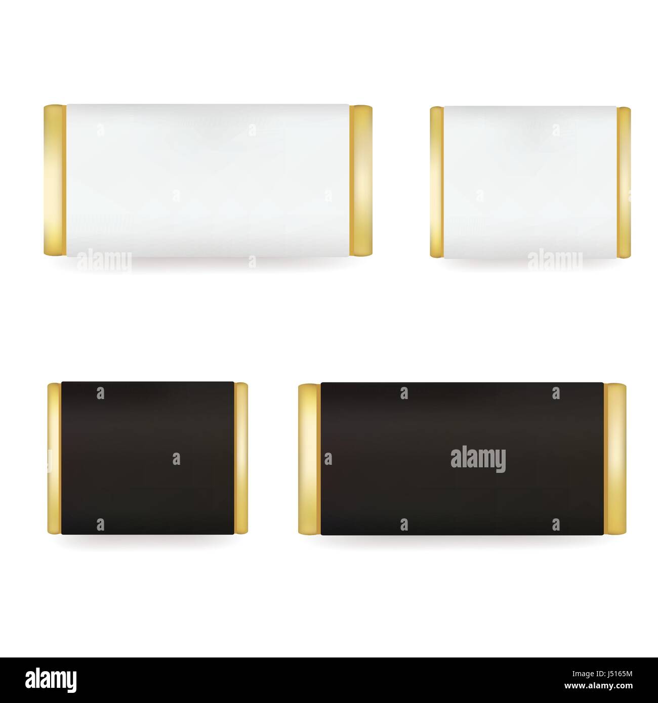 White and Black Blank Food Packaging For Biscuit, Wafer, Crackers ...