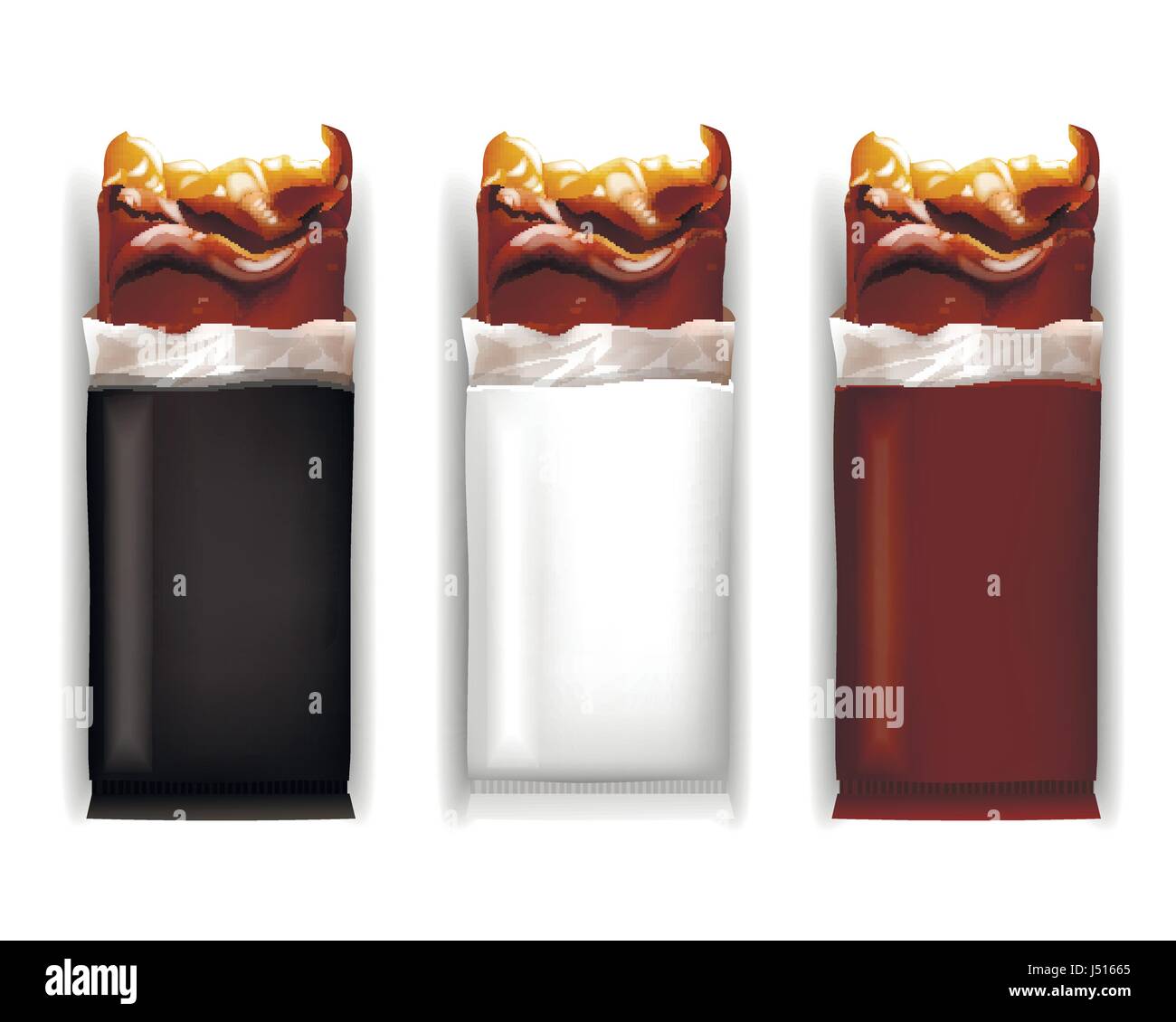 Vector Blank Food Packaging For Biscuit, Wafer, Crackers, Sweets ...