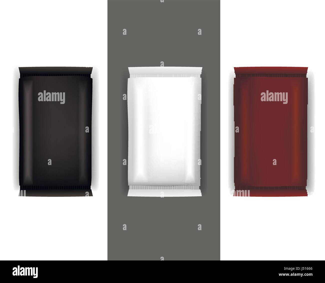 Vector Blank Food Packaging For Biscuit, Wafer, Crackers, Sweets ...