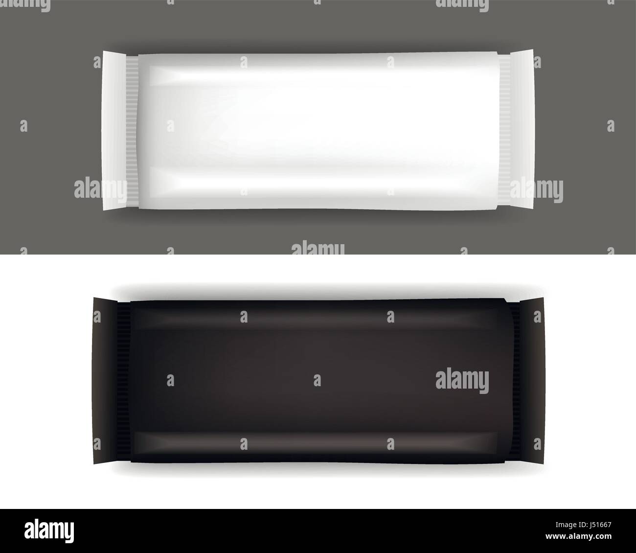 Vector Blank Food Packaging For Biscuit, Wafer, Crackers, Sweets ...