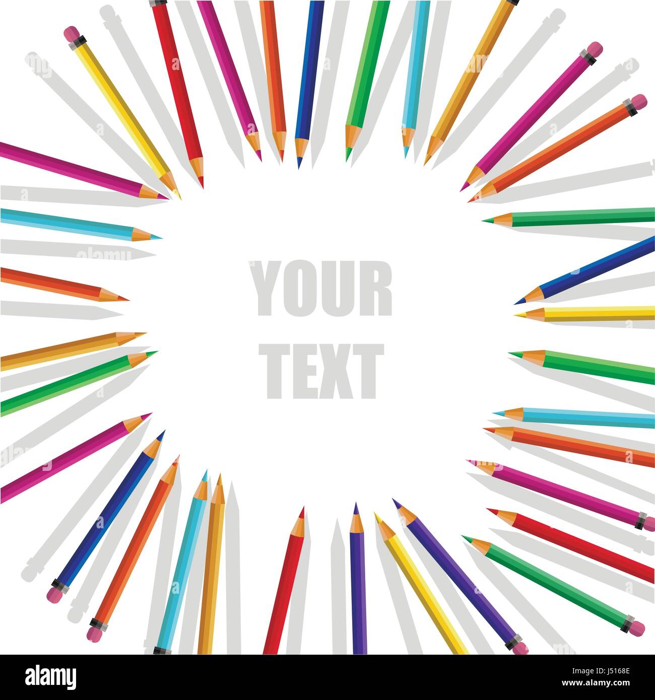 creative art background with pencils Stock Vector Image & Art - Alamy