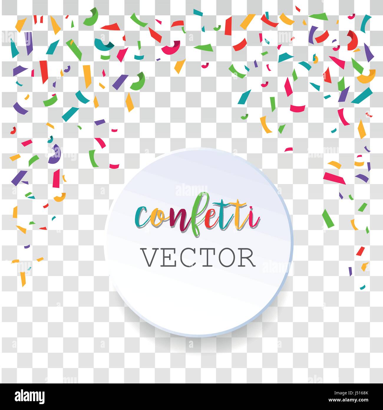 Abstract background with falling confetti pieces. Vector Illustration ...