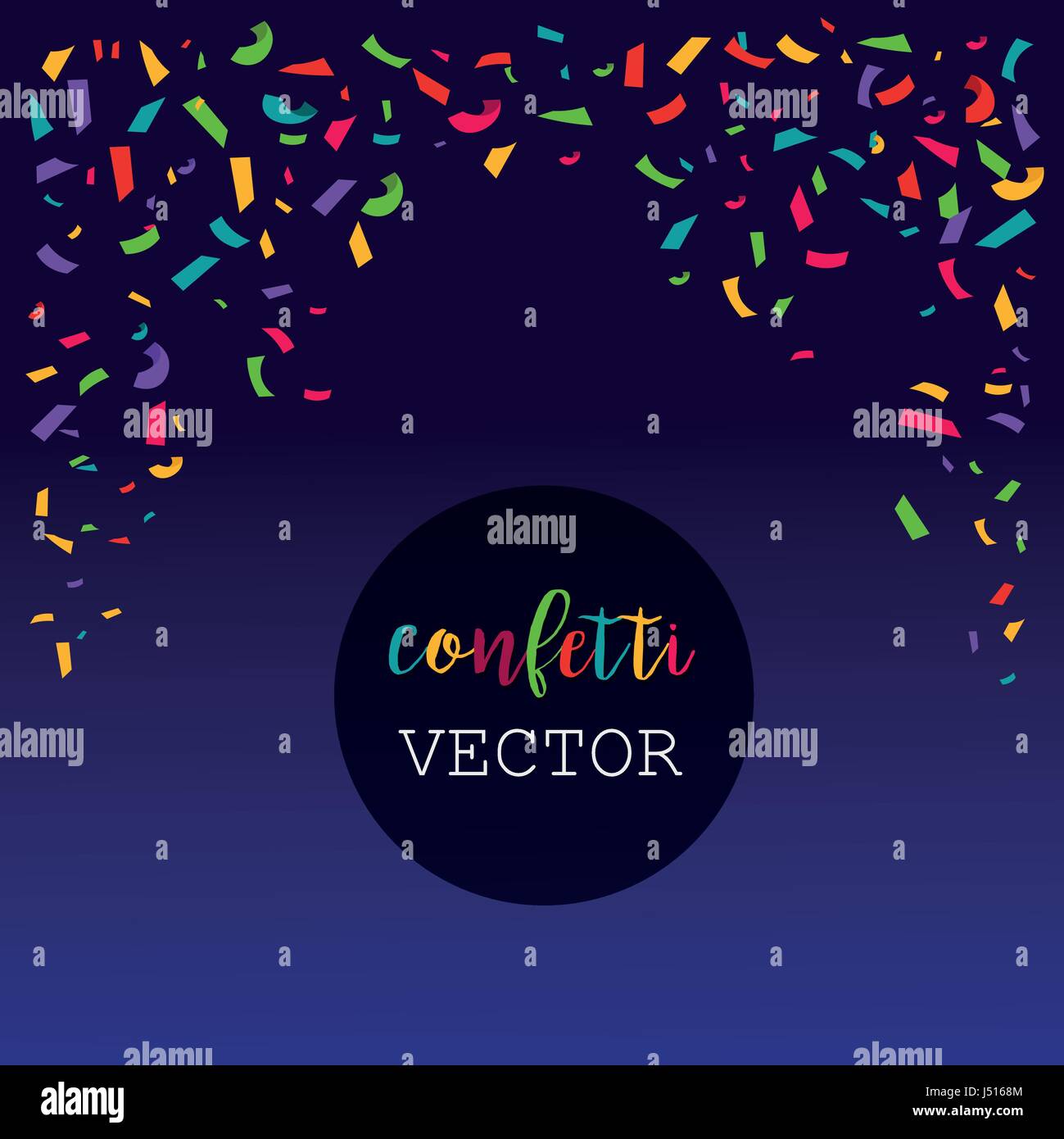 Colorful Bright Falling Confetti. Abstract Background. Vector ...