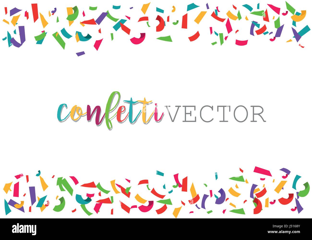 Vector Confetti. Colorful celebration frame background Stock Vector Image & Art - Alamy