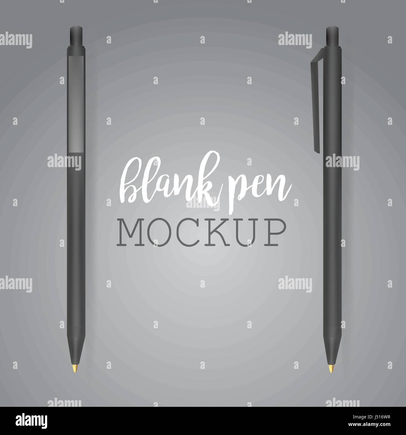 Plastic pens Stock Vector Images - Alamy