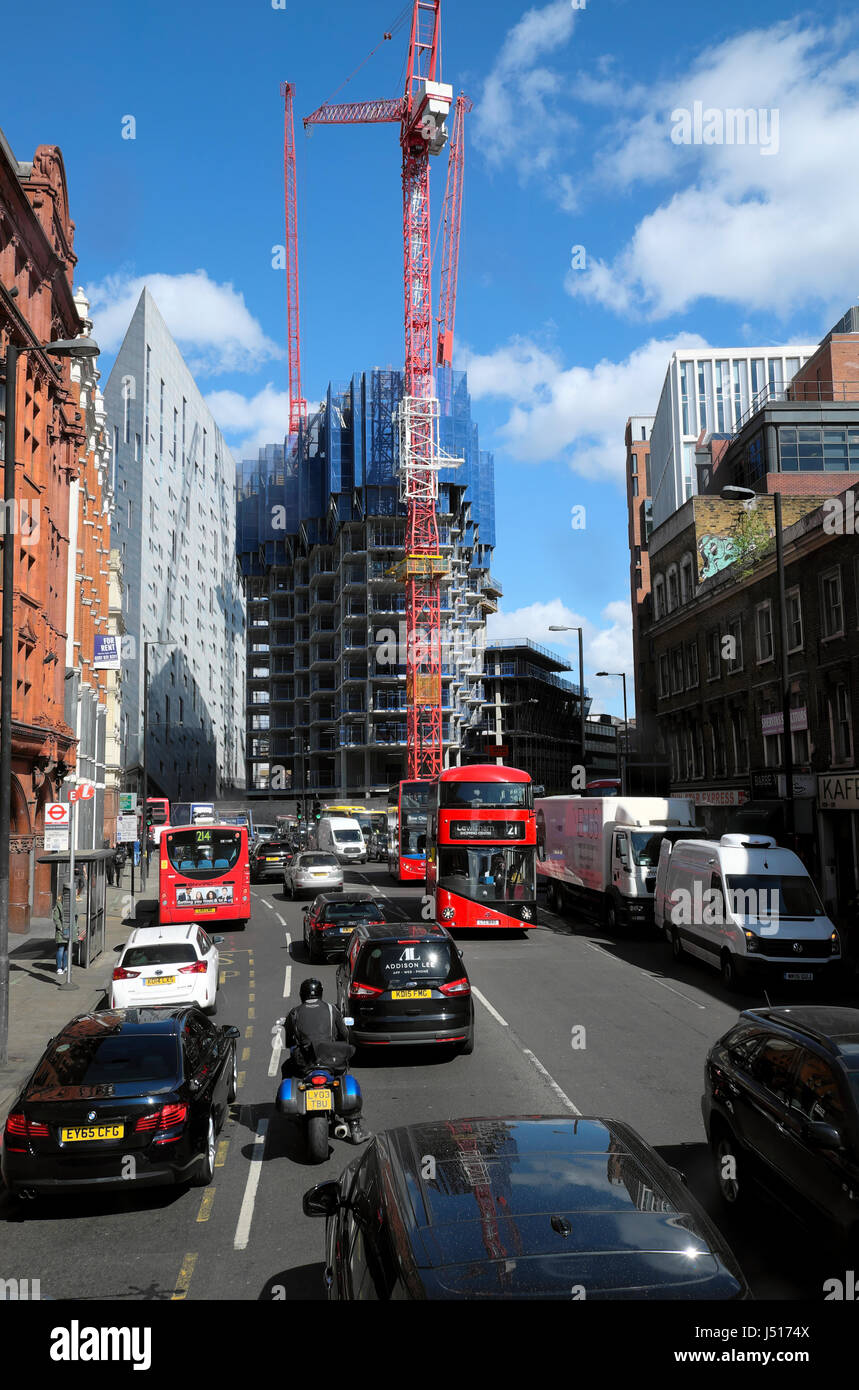 Atlas building under construction next to M Montcalm building ...