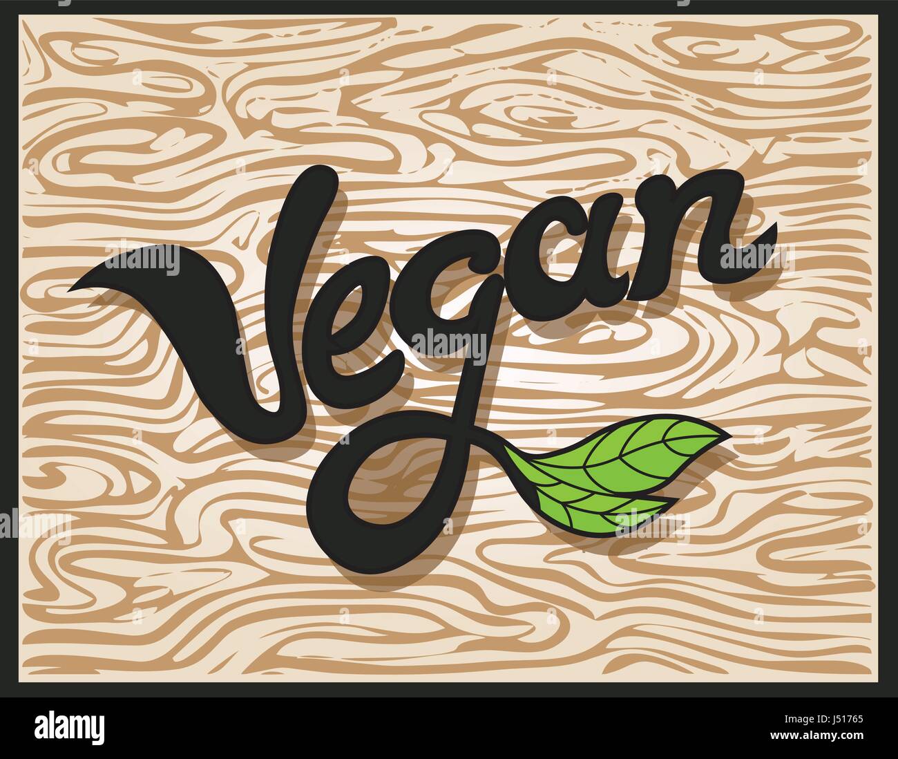Vegan product word text Stock Vector Images - Alamy