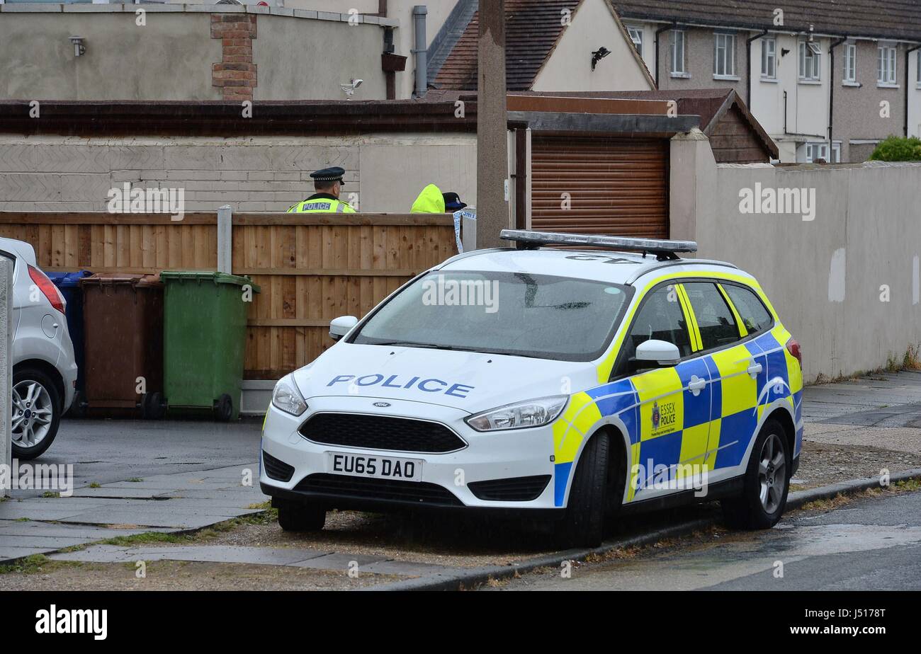 The scene on Goddard Road in Stifford Clays, Thurrock, where police are ...